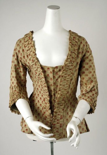 18th C Caraco jacket, Met - The Dreamstress