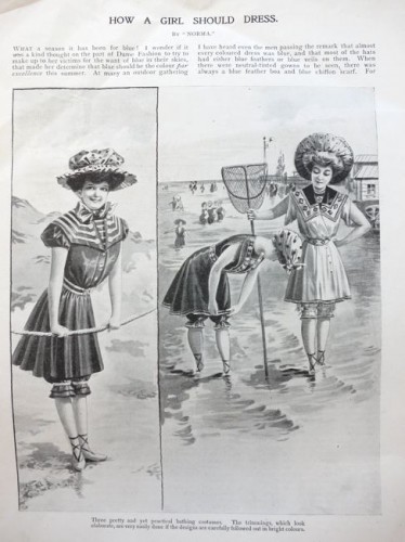 Bathing beauties of 1906 from the Girls Own Paper - The Dreamstress