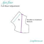 Doing a Full Bust Adjustment (FBA) on the Ngaio Blouse - The Dreamstress