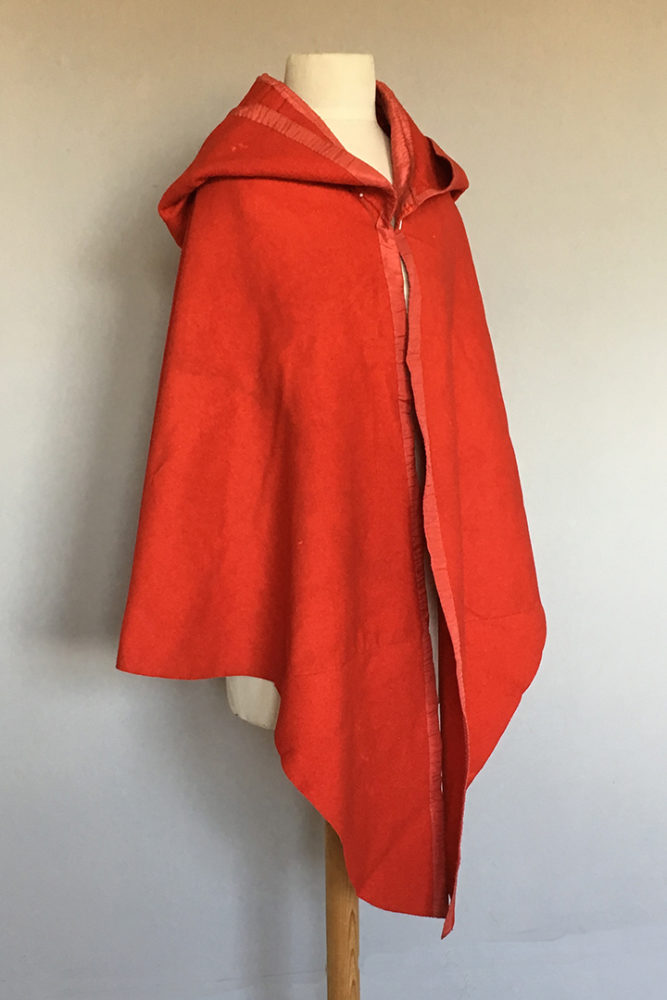 Rare Short Cloak, c 1770, wool broadcloth with silk trim, sold by Meg ...
